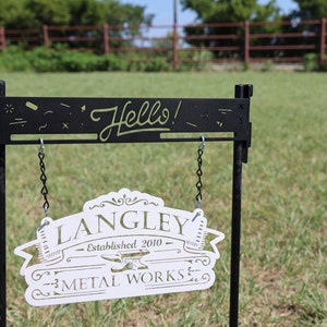 Heavy-duty Metal Sign Stand – Perfect for Signage and Business Displays ...