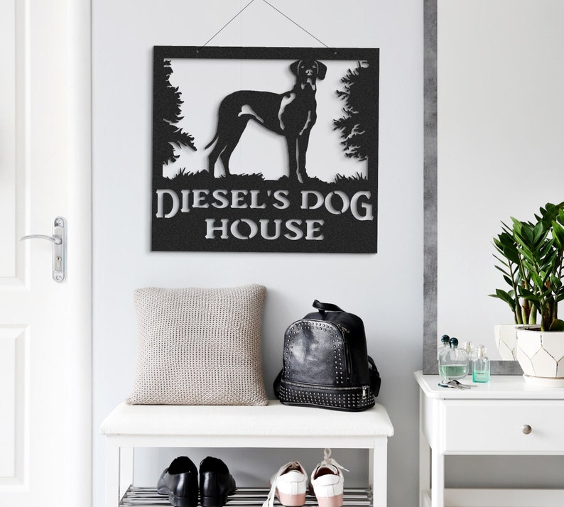 Custom Great Dane Metal Dog Sign | Etsy