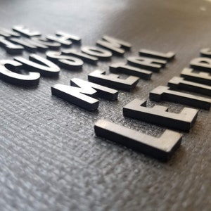 Small Bare Metal 11 Gauge Letters, 1 2 and 3 Inch Craft Alphabet Love ...