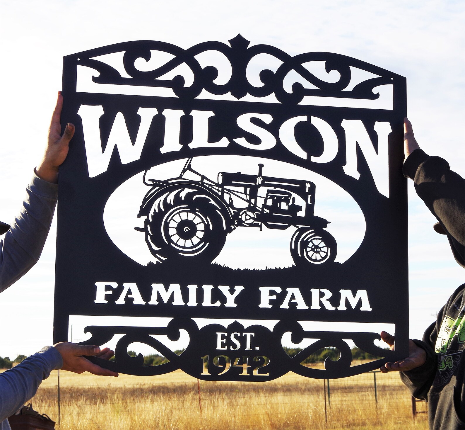Custom Metal Farm Sign Personalized Metal Sign Tractor Wall - Etsy