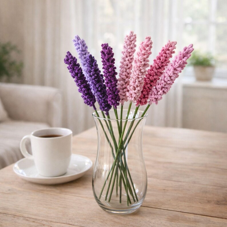 Lavender Crochet Pattern PDF | Easy Crochet Flower Pattern | Beginner ...