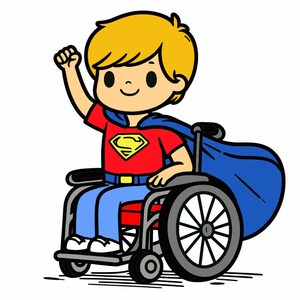 Boy in a Wheelchair Dressed as a Superhero - Etsy