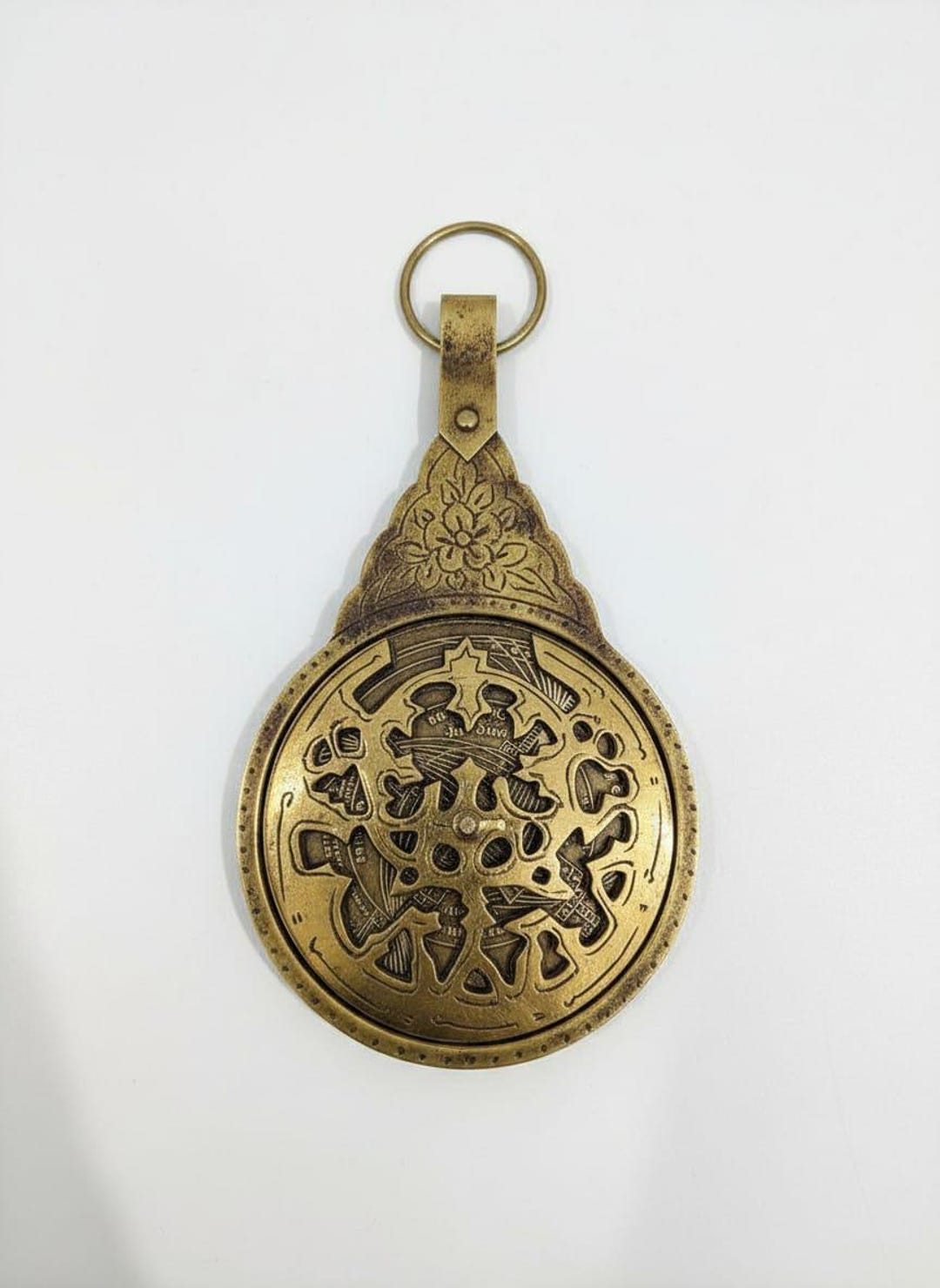 Brass Astrolabe Calendar: English/arabic Navigation Instrument Replica ...