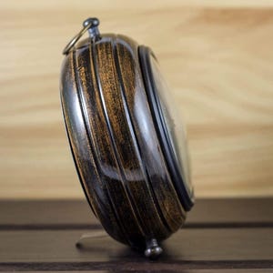 WOODEN Modern Table Clock, Small Desk Clock, Wood Clock for Desk ...