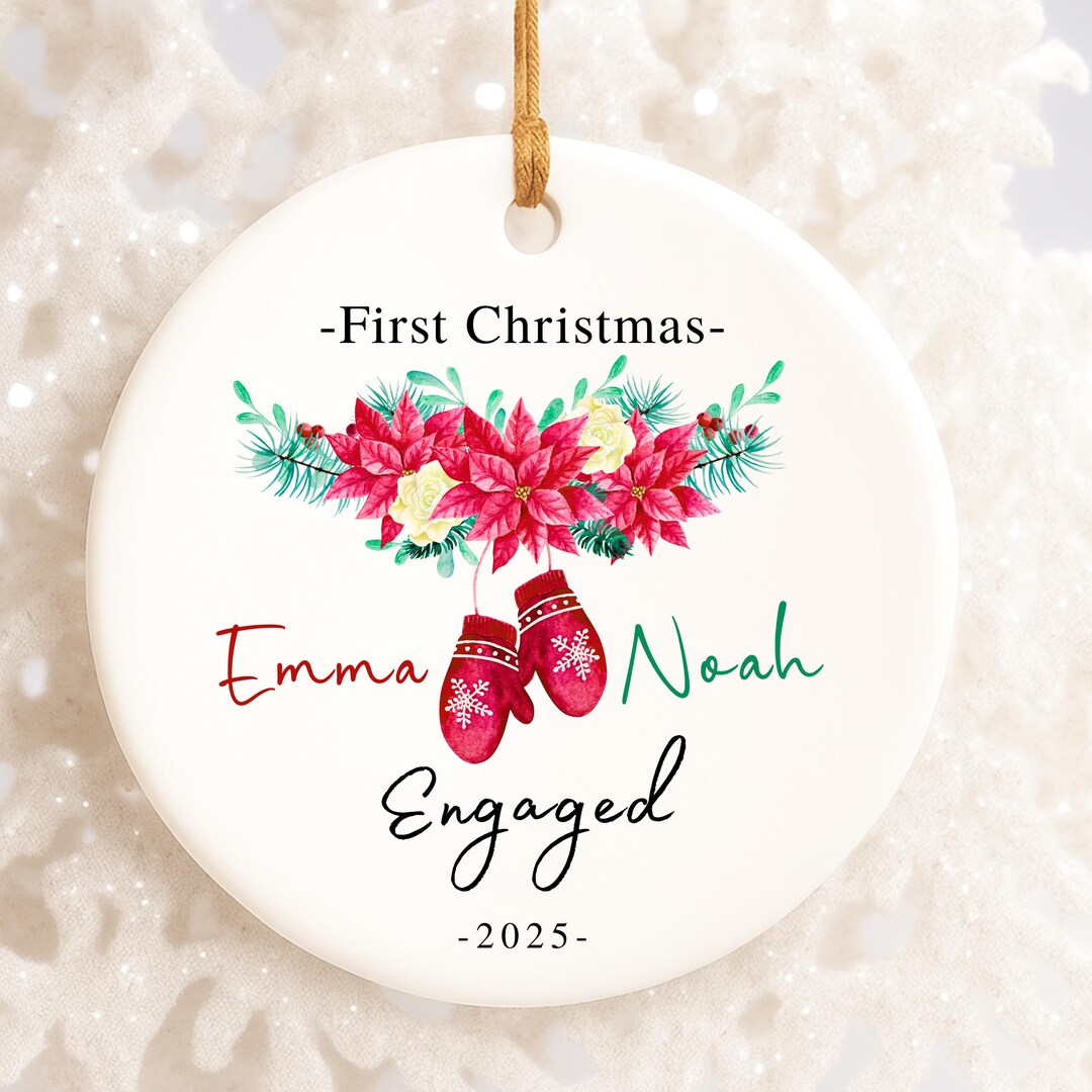 First Christmas Engaged,1st Christmas Engaged Baubles, Engagement Gifts ...