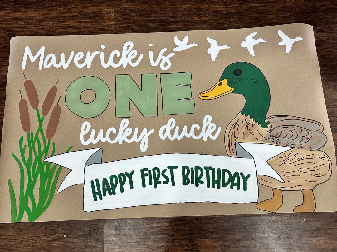 Maverick is ONE Lucky Duck - Etsy