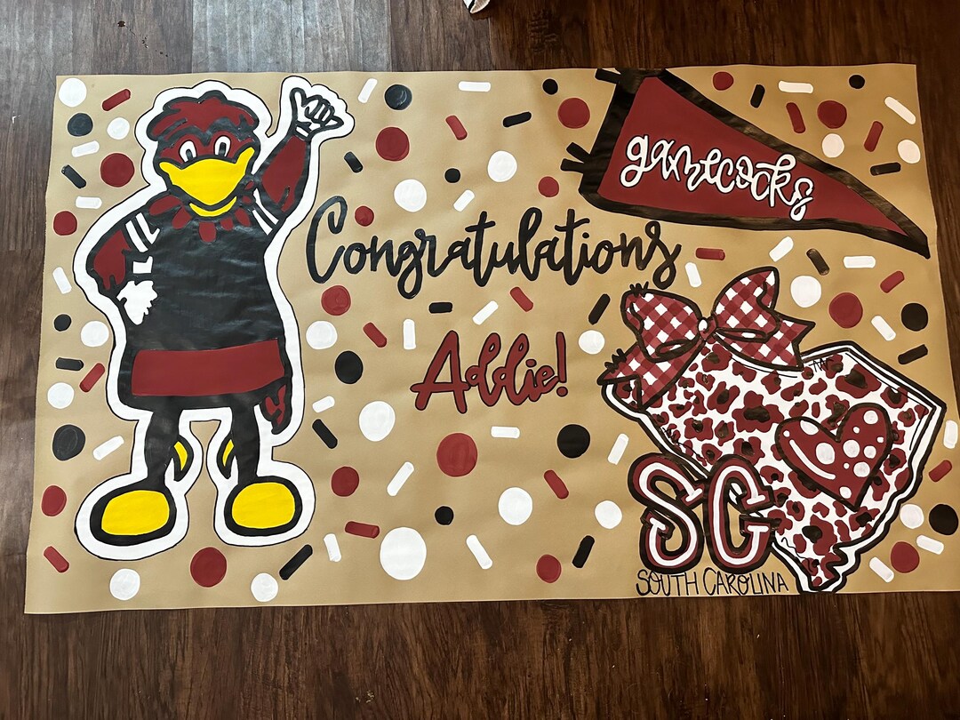 Gamecocks Graduation Banner - Etsy