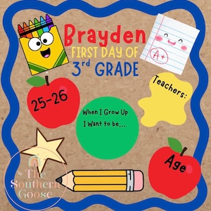 First Day of School Mini Banner - Etsy