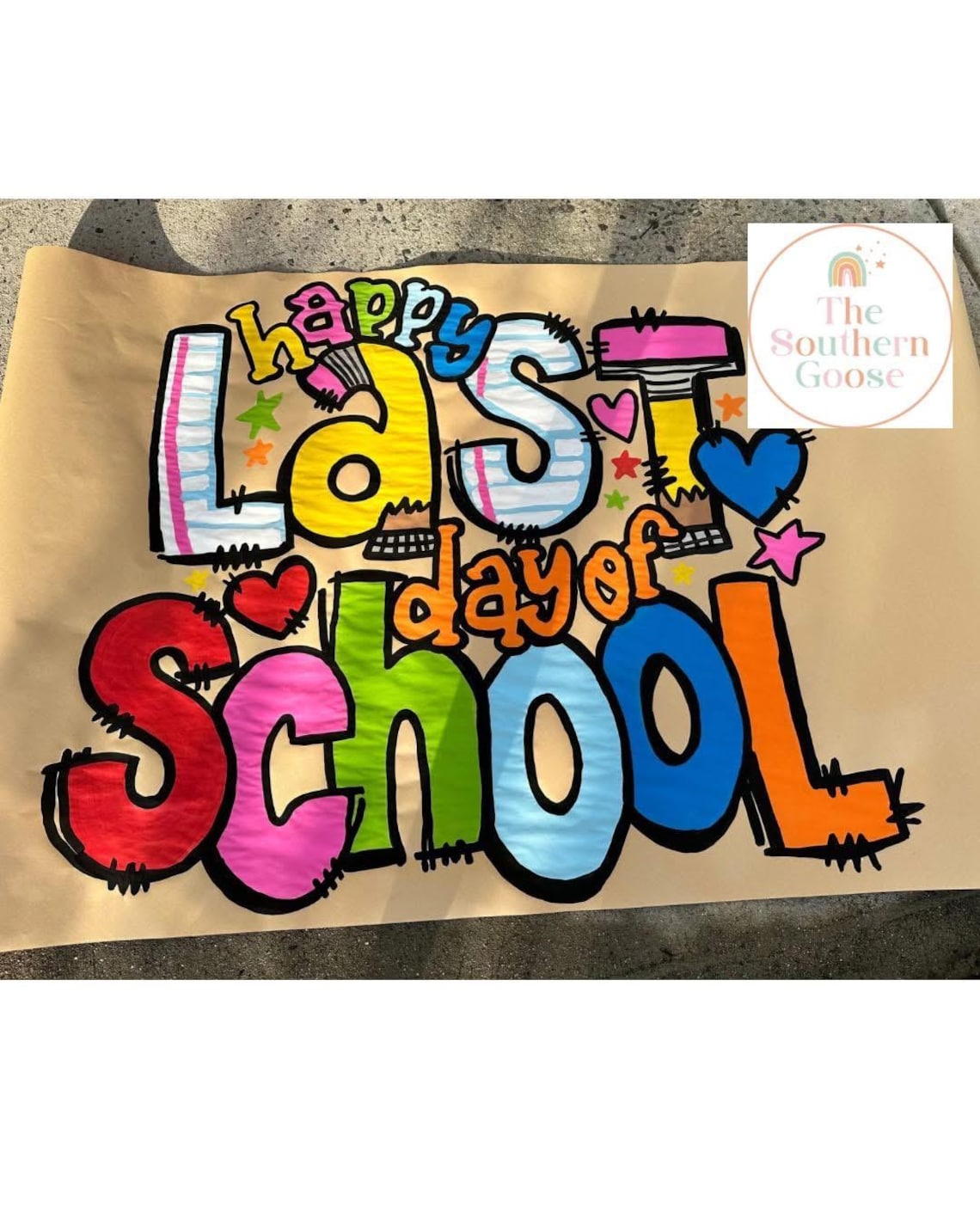 Last Day of School Custom Banner - Etsy