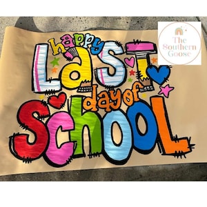 Last Day of School Custom Banner - Etsy