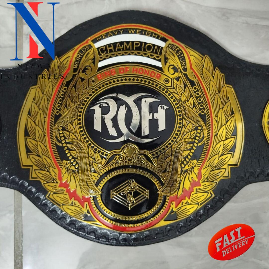 ROH World Heavyweight Championship Belt Replica - Brass & Zinc - Etsy
