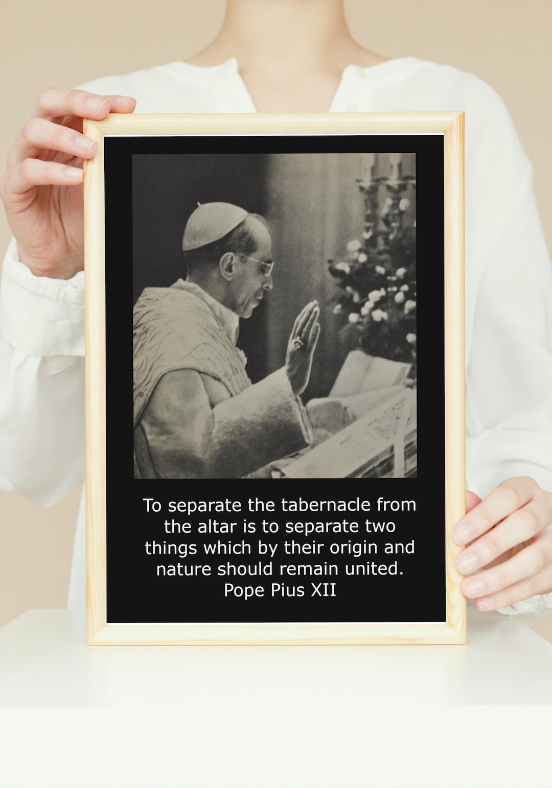 Pope Pius XII Traditional Catholic Quote Icon Jesus Christian Religious ...
