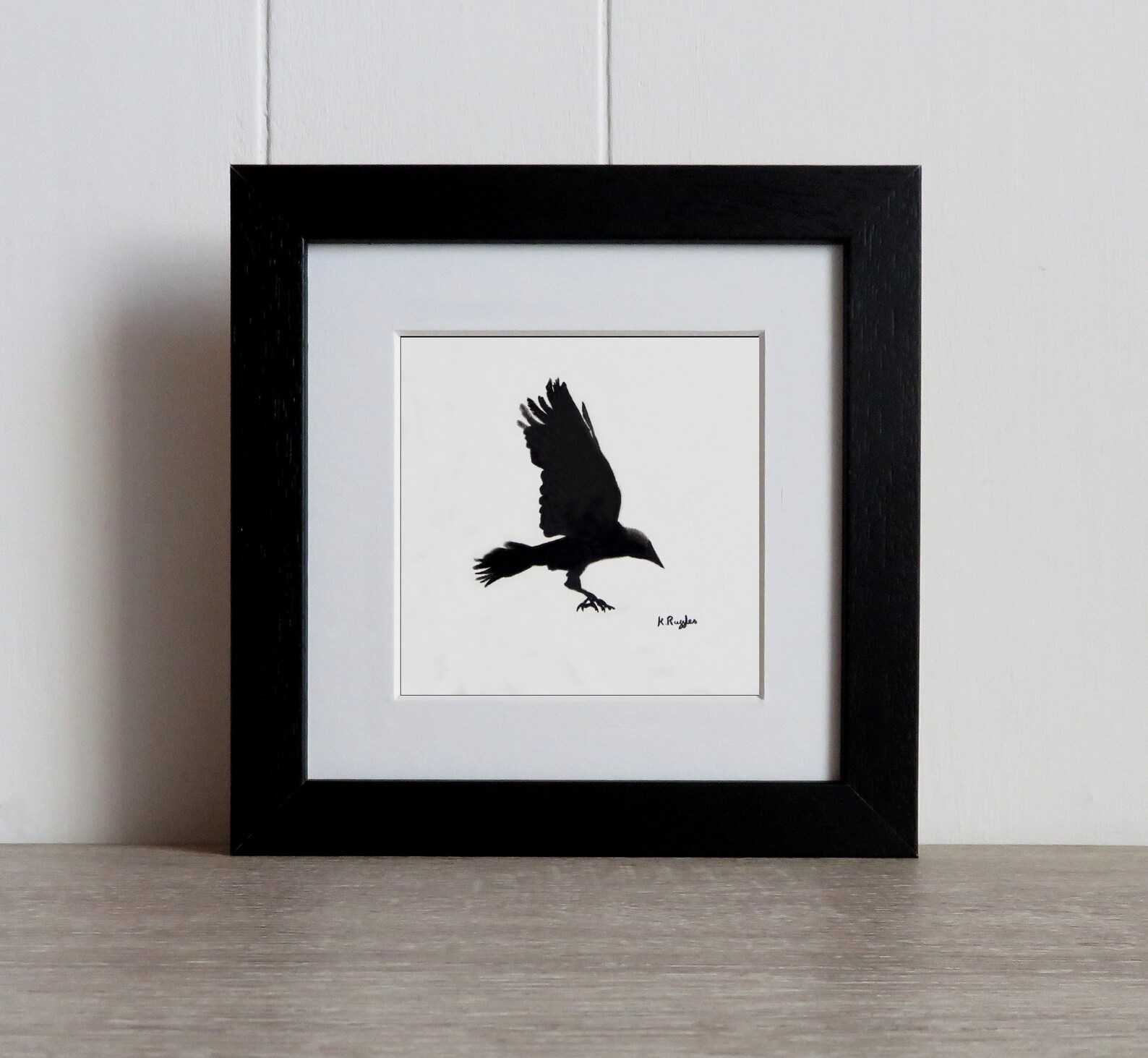 Jackdaw Original Charcoal Sketch, Original Art, Charcoal Drawing ...