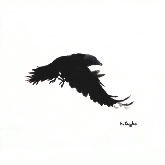 Flying Crow Art