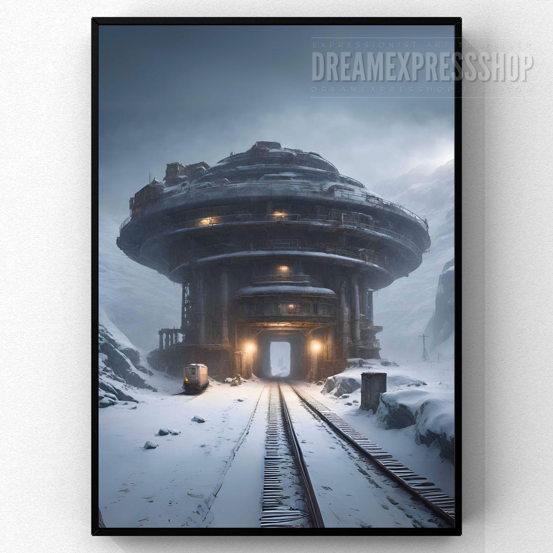 Cyberpunk Wall Art, Rolled Posters, Distopian Apocalypse, Wall Decor ...