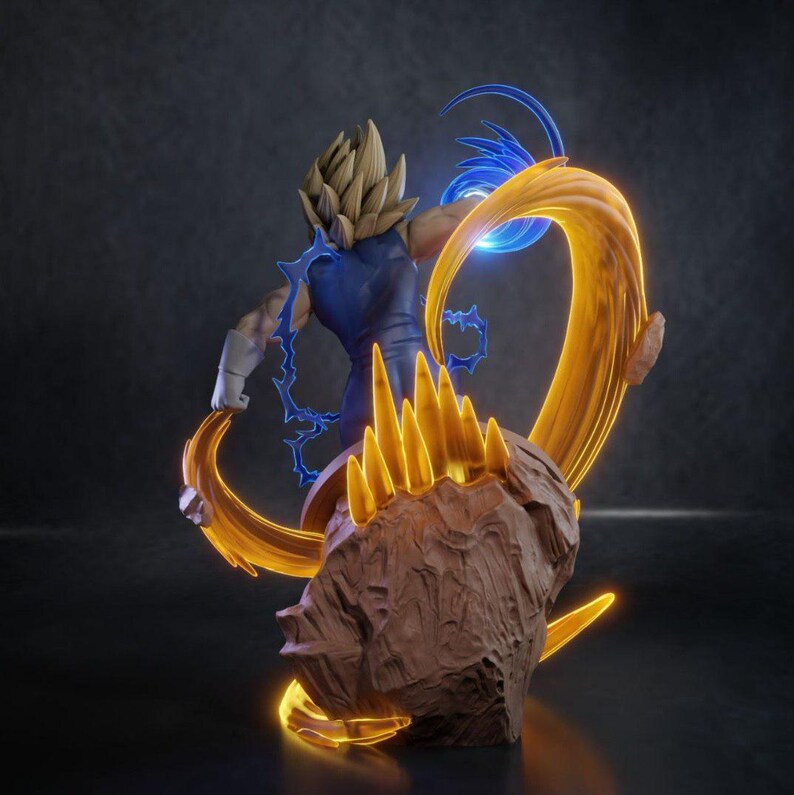 Cursed Saiyan Warrior STL – Fan Art Anime 3D Model for Printing - Etsy