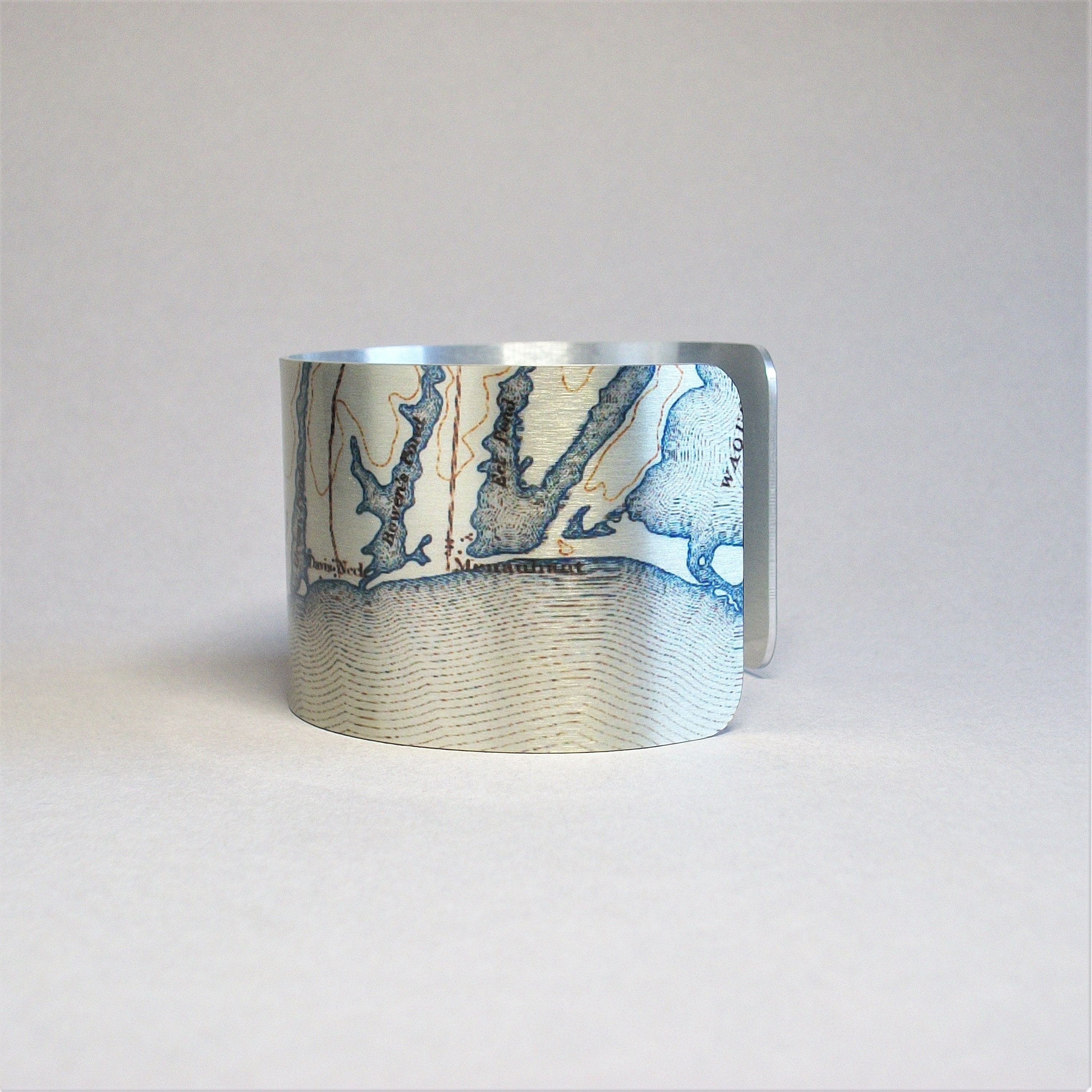 Falmouth Cape Cod Massachusetts Map Cuff Bracelet Unique - Etsy