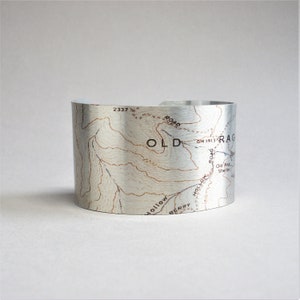 Shenandoah National Park Old Rag Virginia Trail Map Cuff Bracelet ...