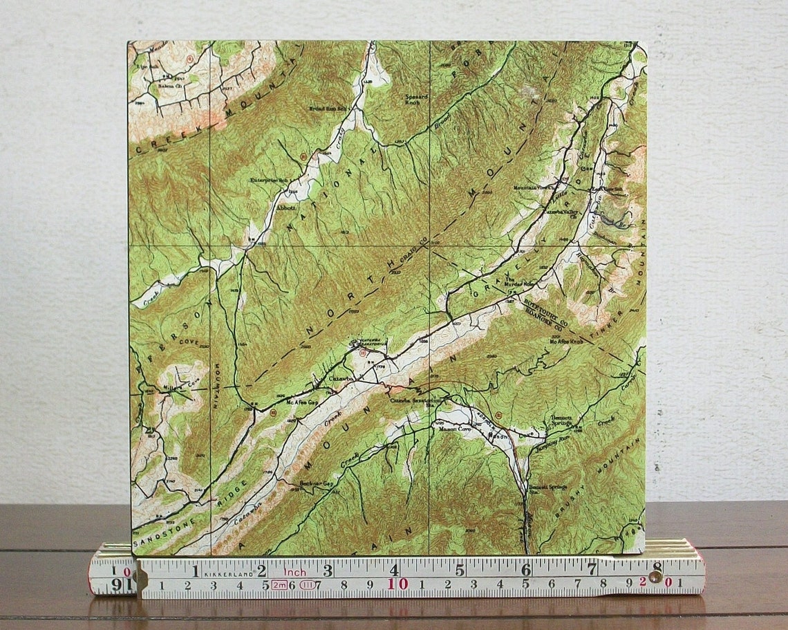 Appalachian Trail Map Mcafee Knob Catawba Gift Idea - Etsy