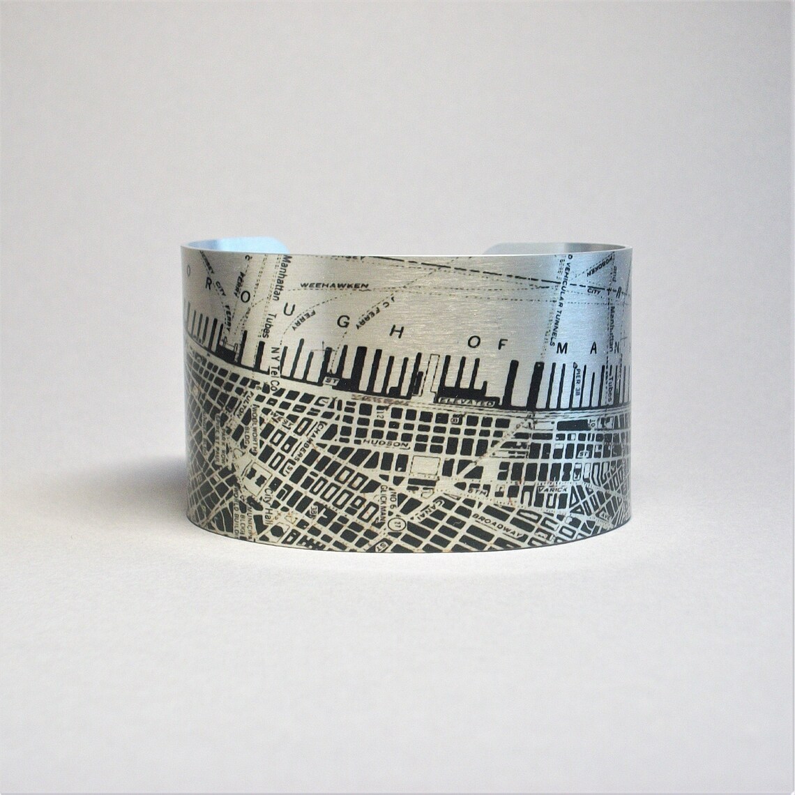 Map Bracelet New York City NYC Manhattan West Side Highway - Etsy