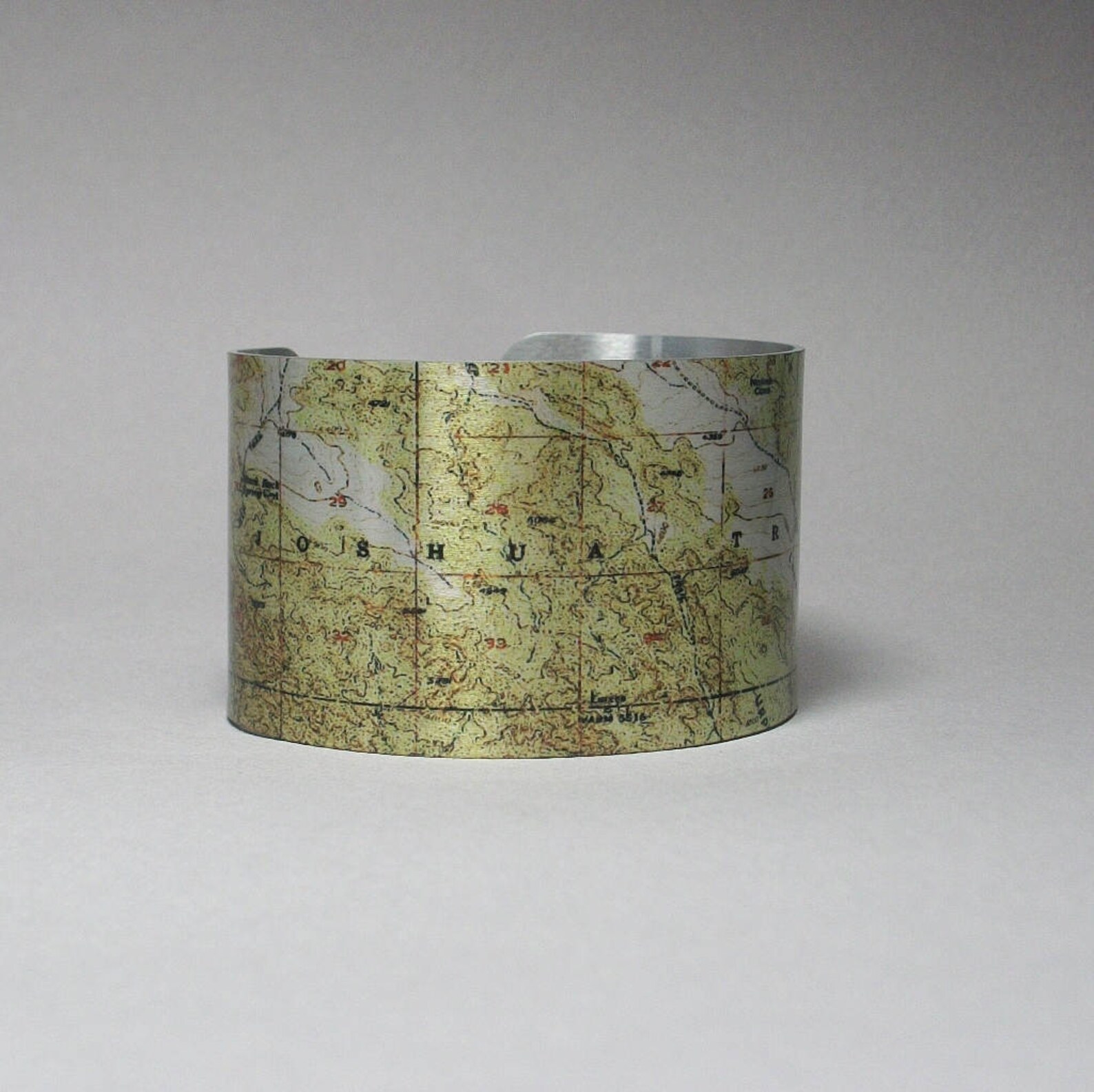 Joshua Tree National Park Cuff Bracelet Map California Hikers | Etsy
