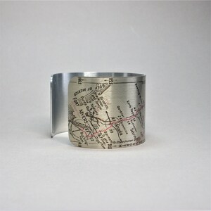 Orlando to Fort Myers Florida Map Cuff Bracelet Unique Hometown City ...