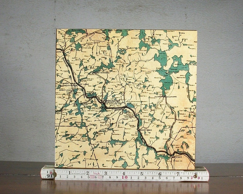 Algonquin Provincial Park Ontario Canada Map Block Office - Etsy
