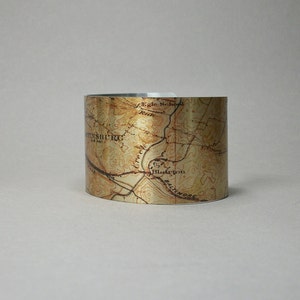 Martinsburg West Virginia Cuff Bracelet Unique Custom Hometown Gift for ...