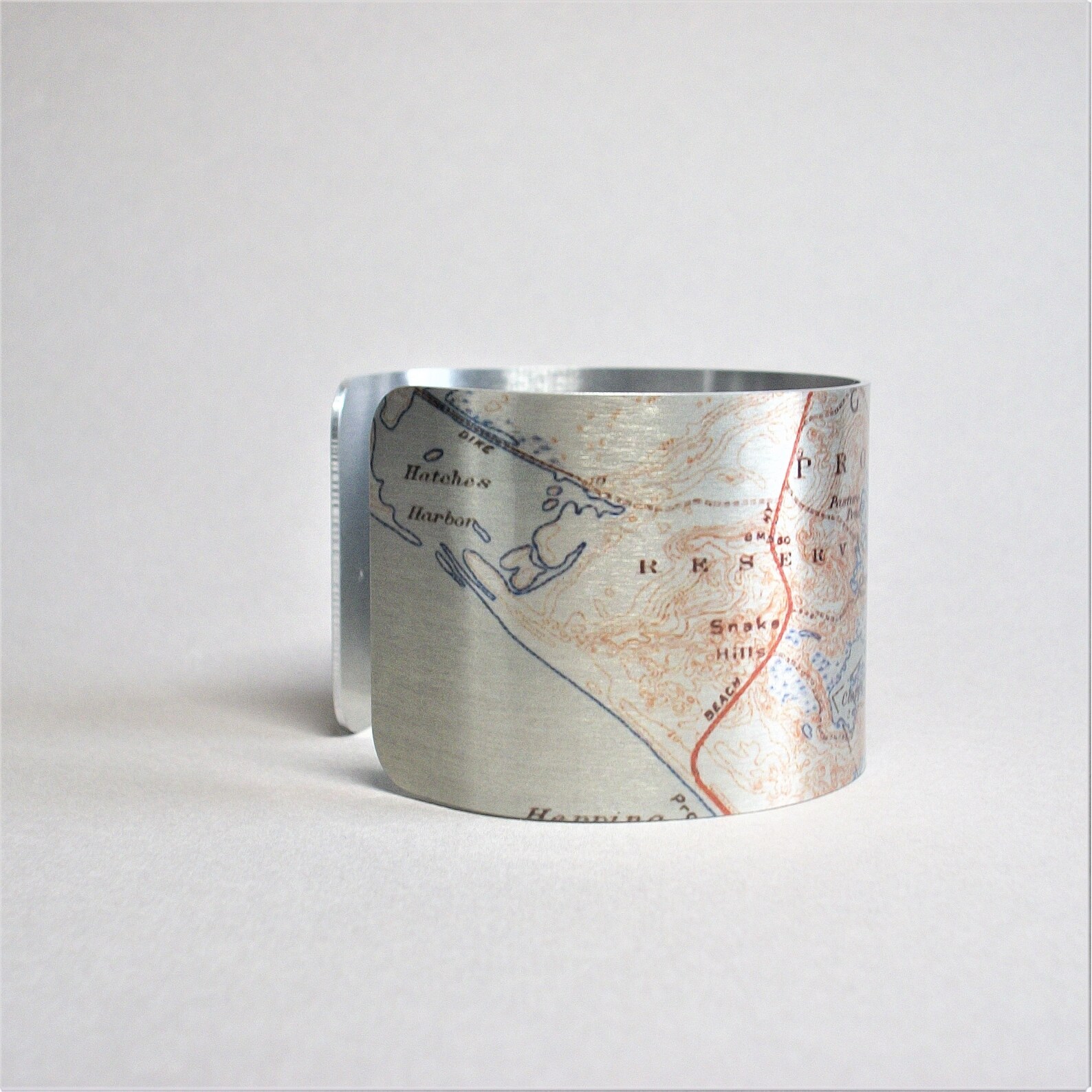 Provincetown Massachusetts Map Cuff Bracelet Cape Cod Unique - Etsy