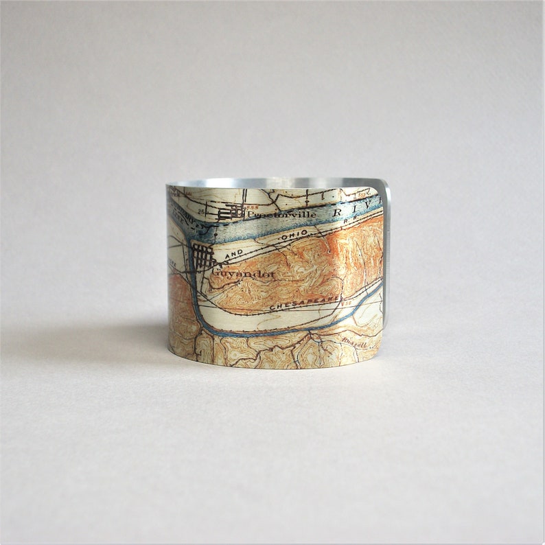 Huntington West Virginia Cuff Bracelet Unique Hometown Gift - Etsy