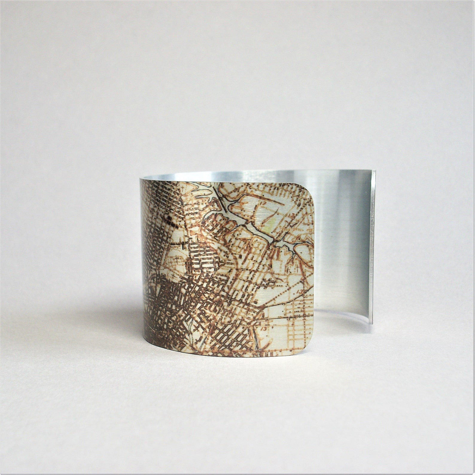 Norfolk Virginia Map Cuff Bracelet Unique Gift for Men or - Etsy
