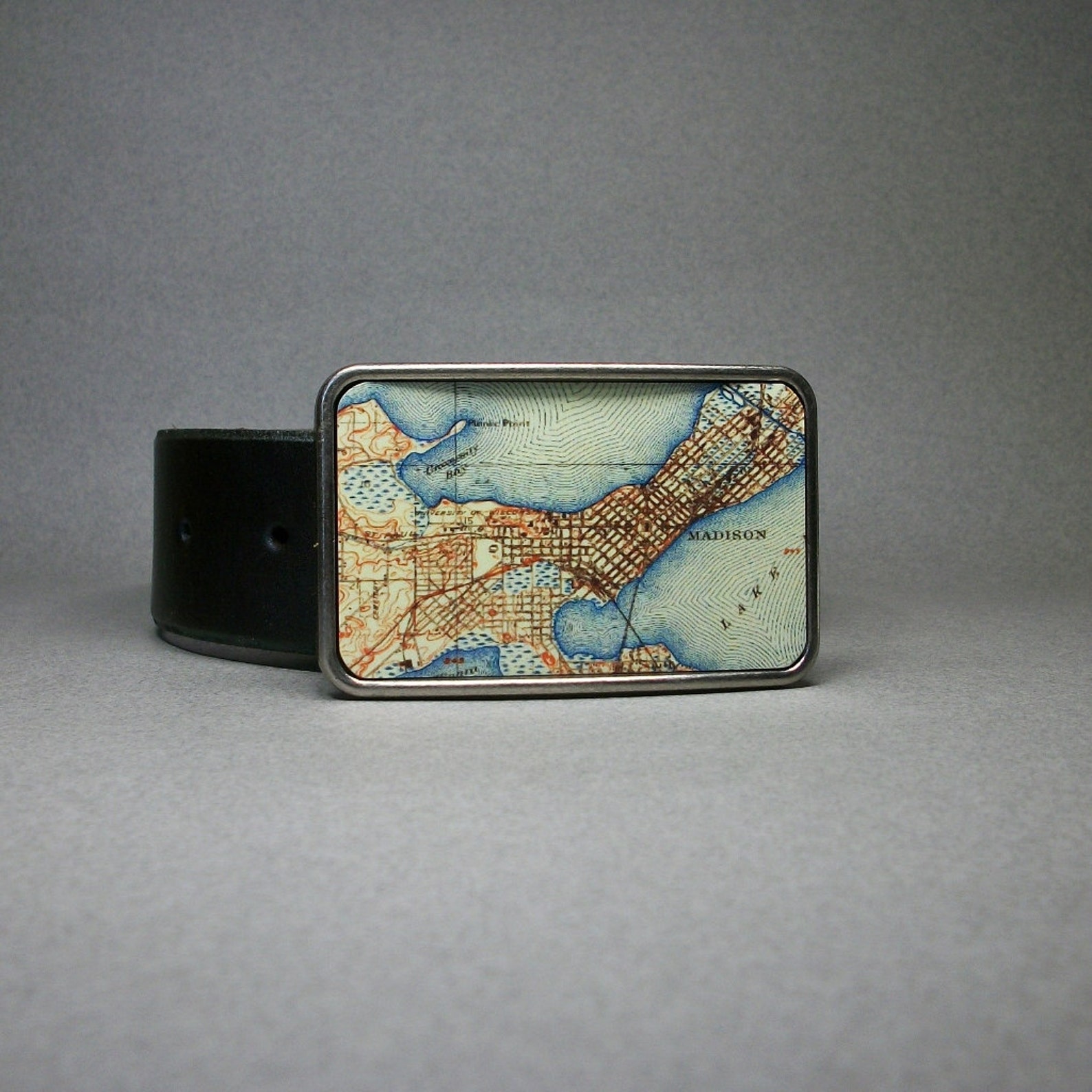 Belt Buckle Madison Wisconsin Unique Gift for Men or Women | Etsy