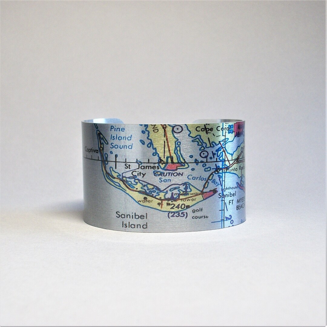 Sanibel Island Captiva Fort Myers Florida Cuff Bracelet Unique Travel ...