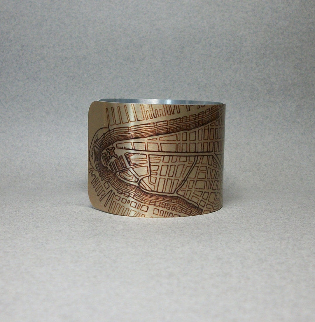 New York City Map Bracelet NYC Unique Gift for Him or Her - Etsy