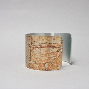 Bloomington Indiana Map Cuff Bracelet Unique Hometown City Gift for Men ...