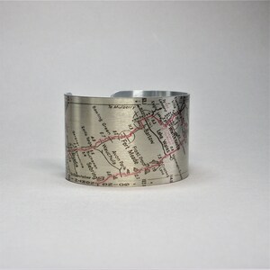 Orlando to Fort Myers Florida Map Cuff Bracelet Unique Hometown City ...