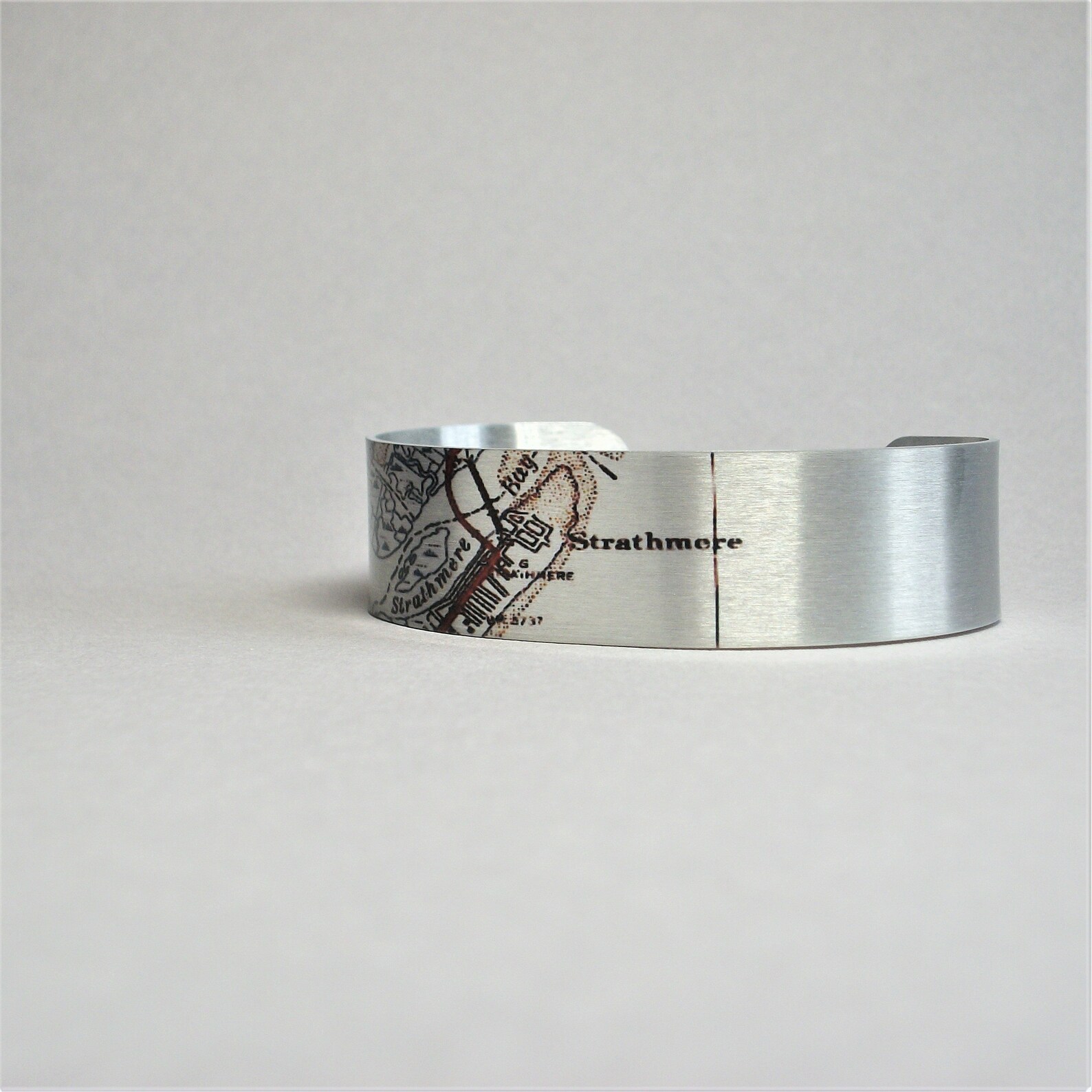 Strathmere New Jersey Map Cuff Bracelet: Unique Metal Jewelry - Etsy