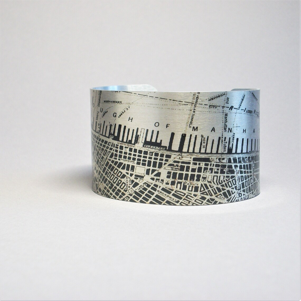 Map Bracelet New York City NYC Manhattan West Side Highway | Etsy