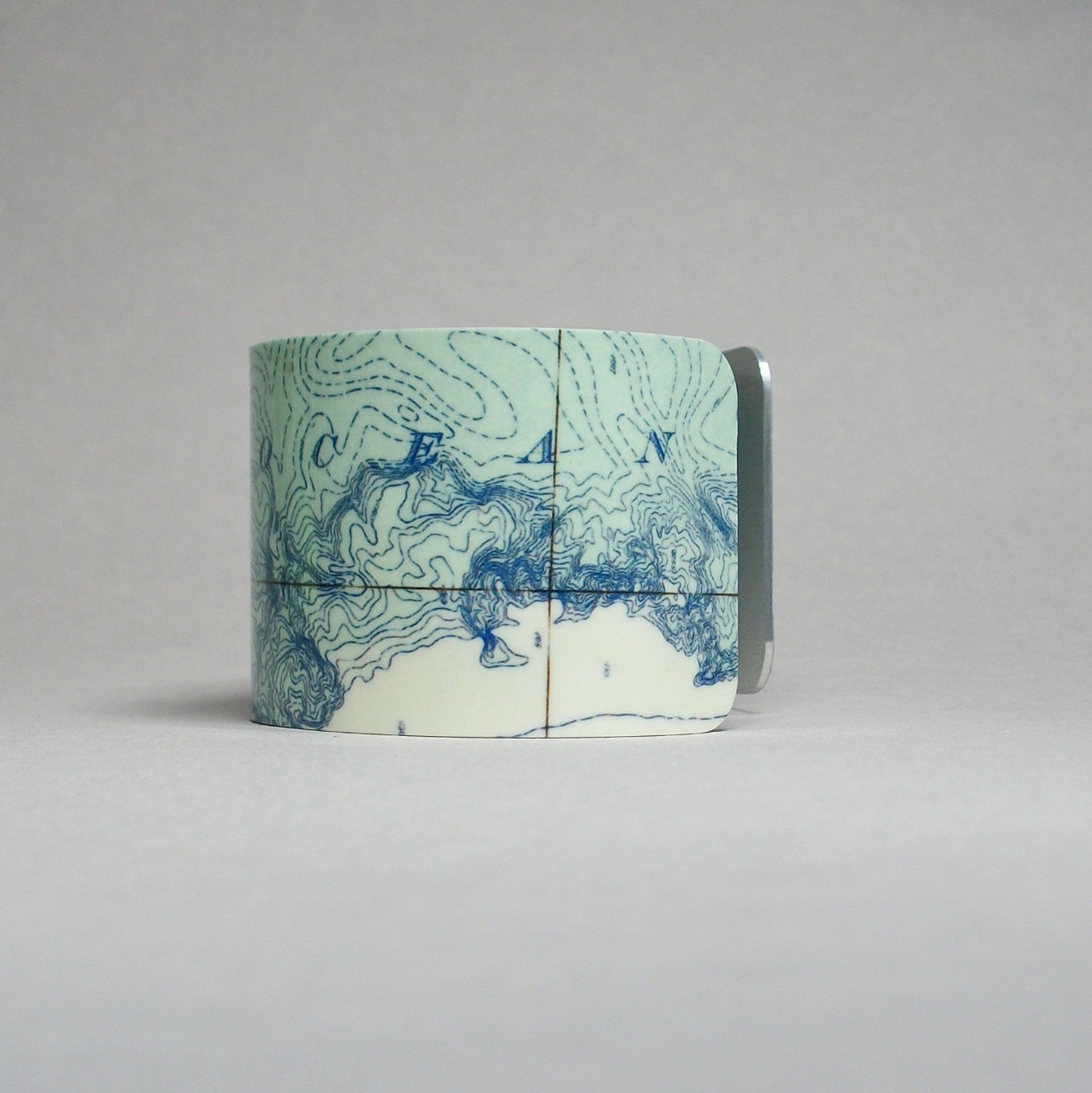 Pacific Ocean Map Cuff Bracelet Unique Gift for Surfer Boater | Etsy