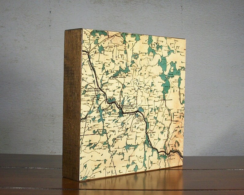 Algonquin Provincial Park Ontario Canada Map Block Office - Etsy