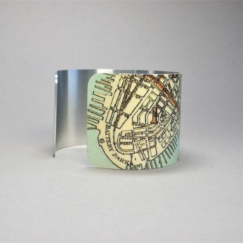 Brooklyn Bridge Map New York City NYC Manhattan Cuff Bracelet - Etsy