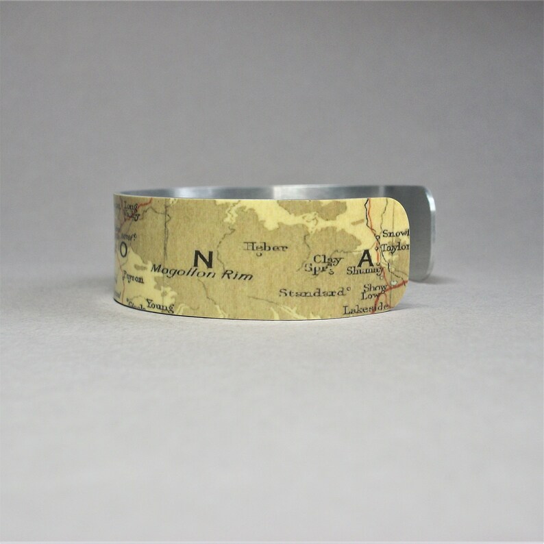Arizona Cuff Bracelet Map Unique Gift for Men or Women - Etsy