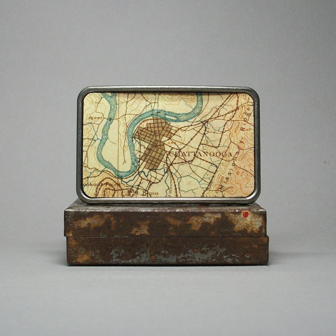 Chattanooga Tennessee Map Belt Buckle: Vintage Style Gift - Etsy
