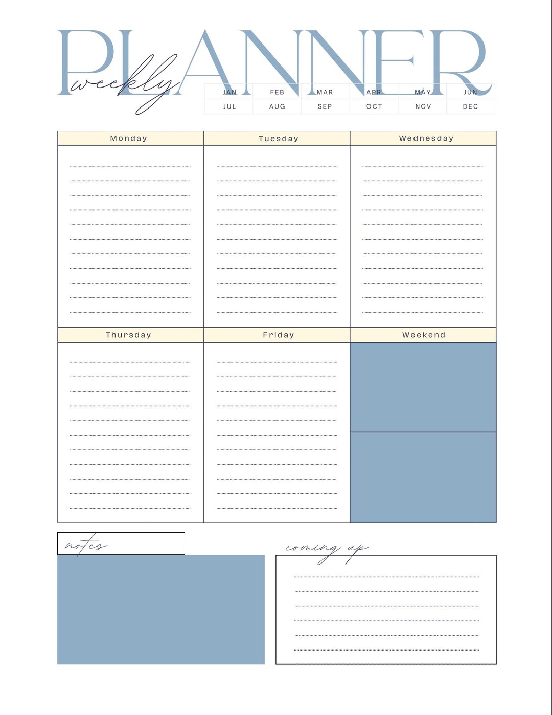 Student Mom Weekly Planner Printable | Digital College Planner | Busy ...