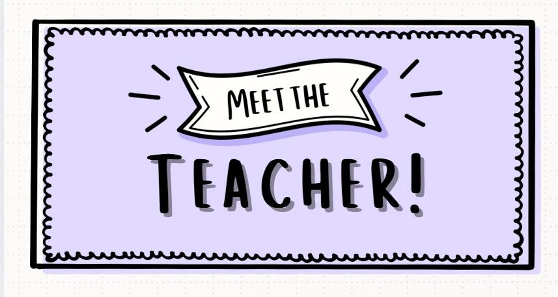 Meet the Teacher Google Slides - Pastel Doodle - Etsy