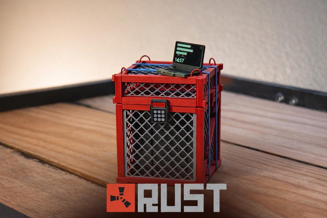 Rust Hackable Crate DIY Build Kit | Game-inspired Decorative Prop ...