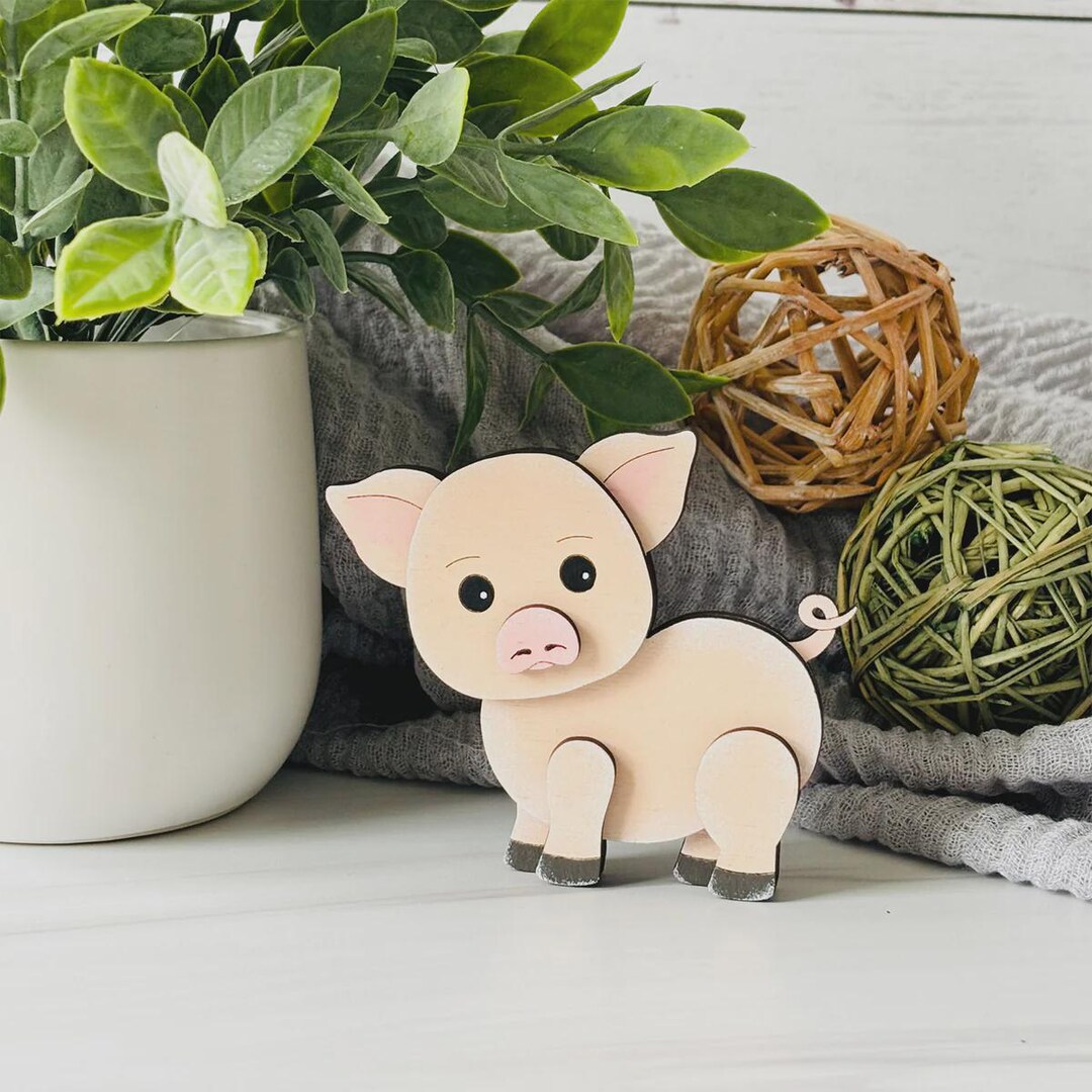 Kids DIY Farm Animal Paint Kit – Wooden Pop-out Craft Toy - Etsy