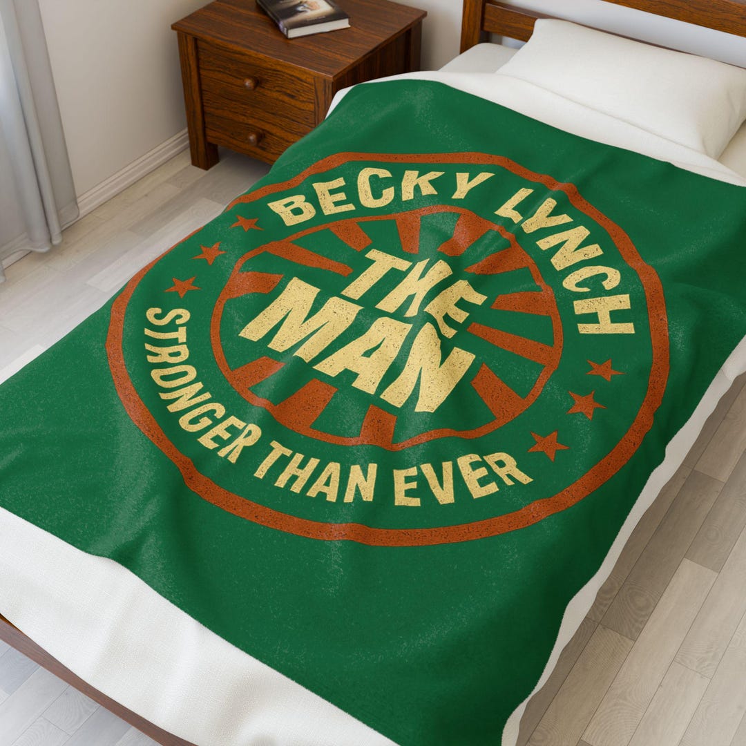 Becky Lynch the Man Blanket Wrestling Fan Gift Retro Plush Throw for ...