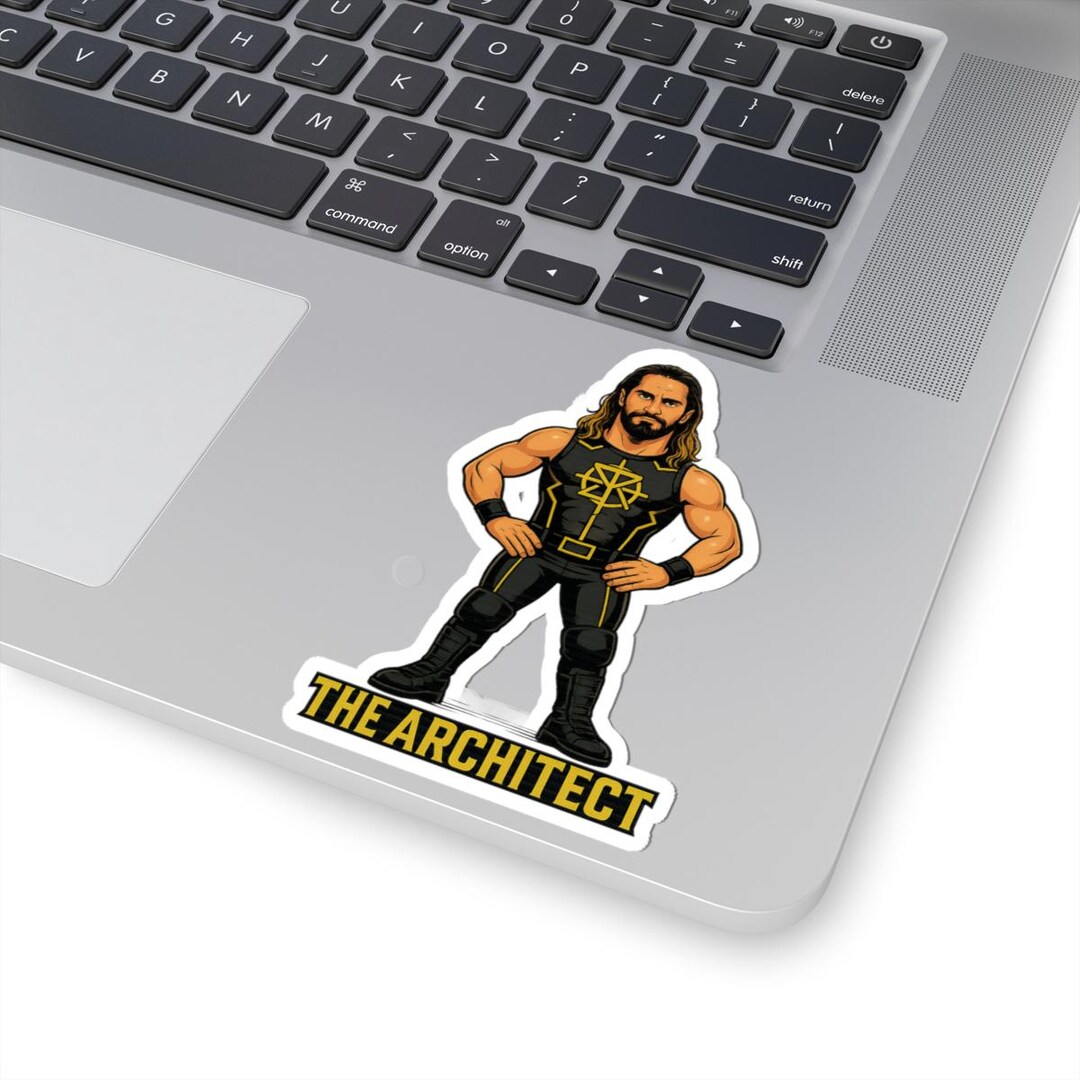 Seth Rollins Architect Inspired Cartoon Wrestling Glossy Vinyl Sticker ...