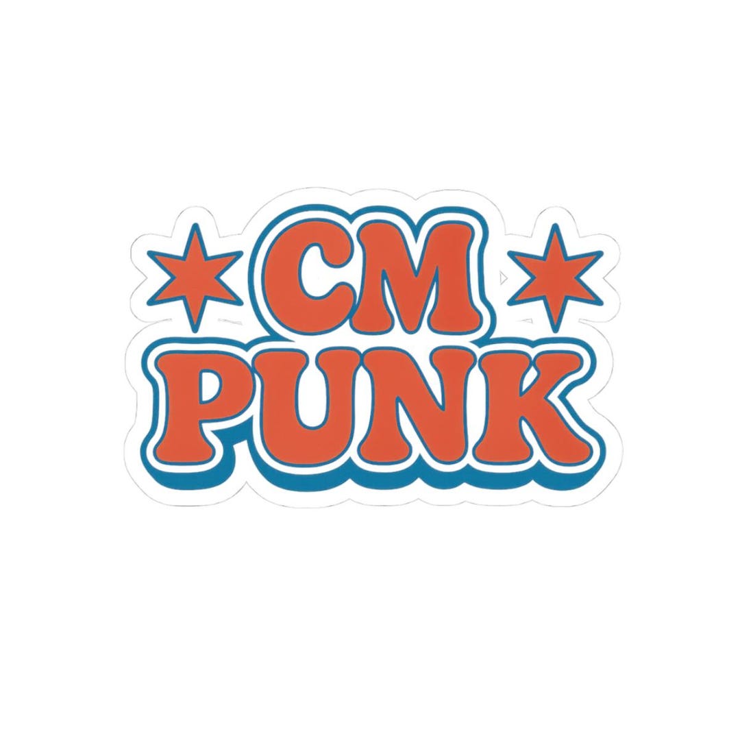 Vibrant CM Punk 70s Retro Kiss-cut Stickers - Perfect for Laptops ...